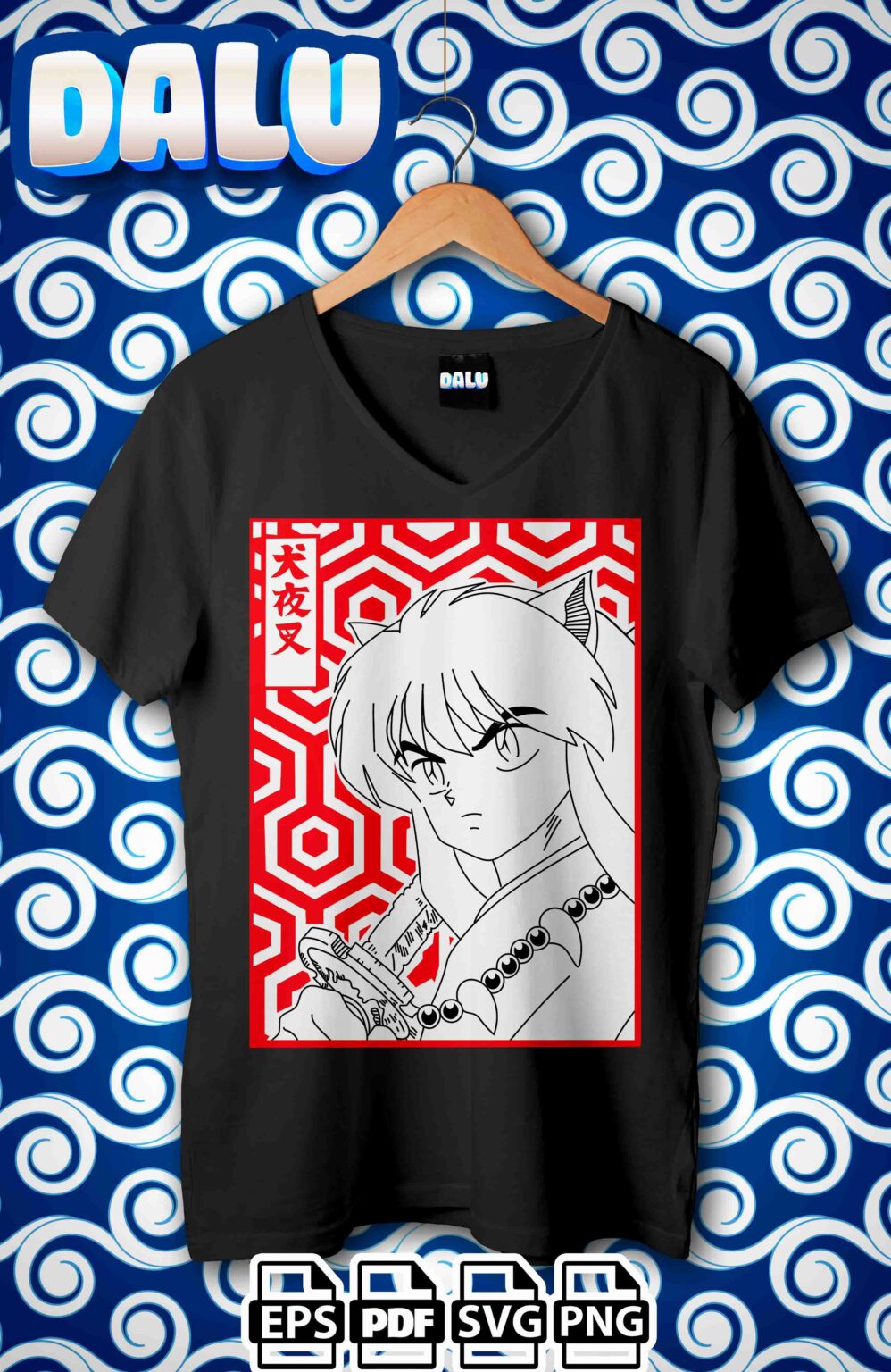 Vector Inuyasha, PDF, PNG, EPS, SVG - Archivos Para Estampar